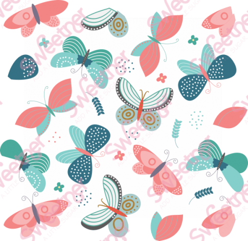 Plaster Diabetes CGM Butterflies Plaster - Sweetner