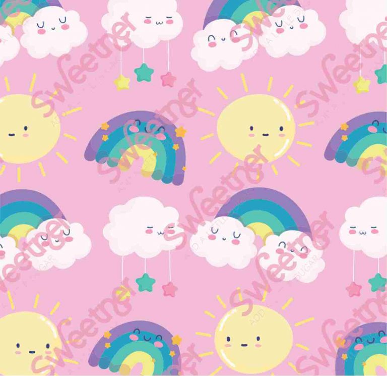 Plaster Diabetes CGM Cute Rainbow Plaster - Sweetner