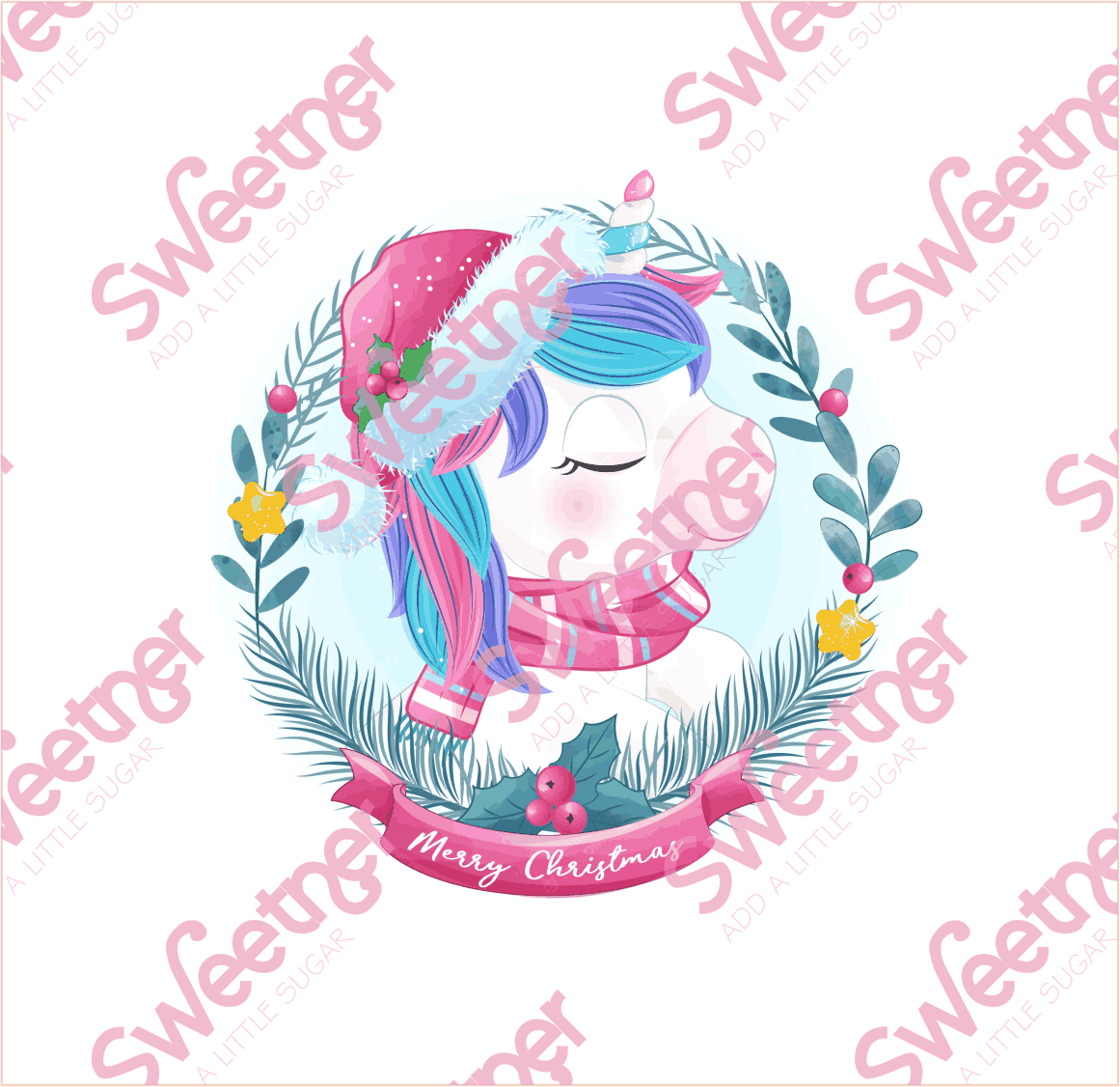 Unicorn Christmas Sweetner Unicorn Christmas Sweetner